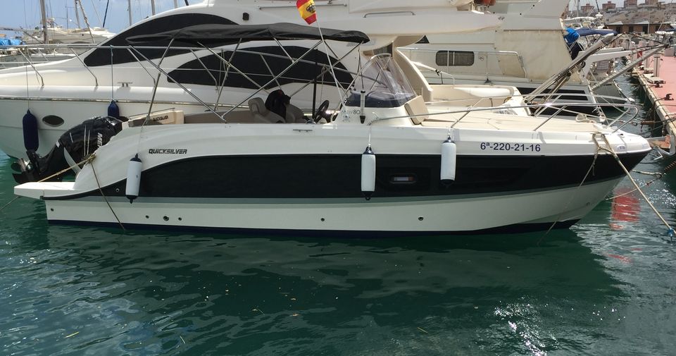 Speedboat Quicksilver 2016 SANTUARIO in Villajoyosa, Spain for rent