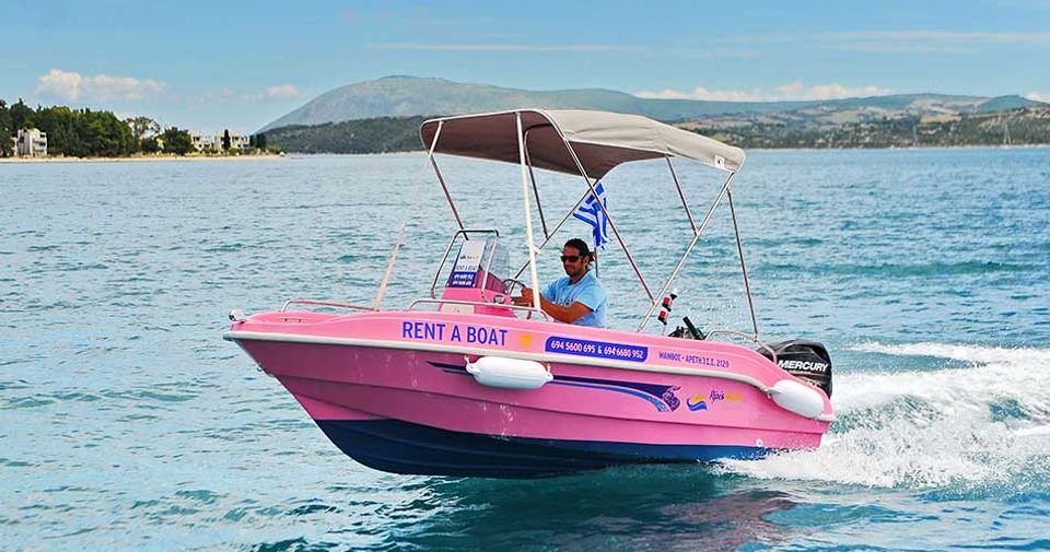 Speedboat Custom 2016 DROMEAS/PINK in Lefkada City, Greece for hire