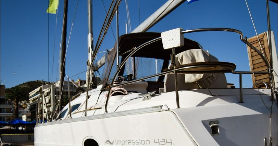 Zeilboot Elan Impression 434 2007 Naias huren in Kavala, Griekenland